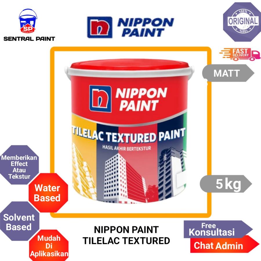 Nippon Paint Tilelac Textured Paint – Cat Dinding Tekstur