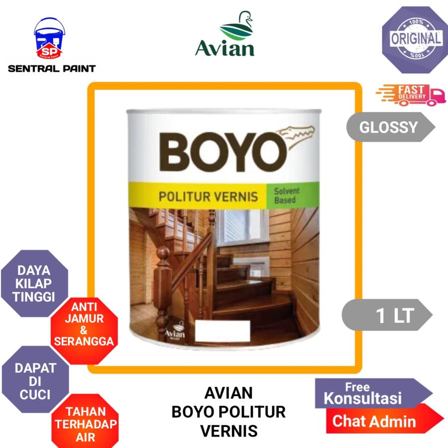 Avian Boyo Politur Vernis | Finishing Kayu Glossy – Sentral Paint