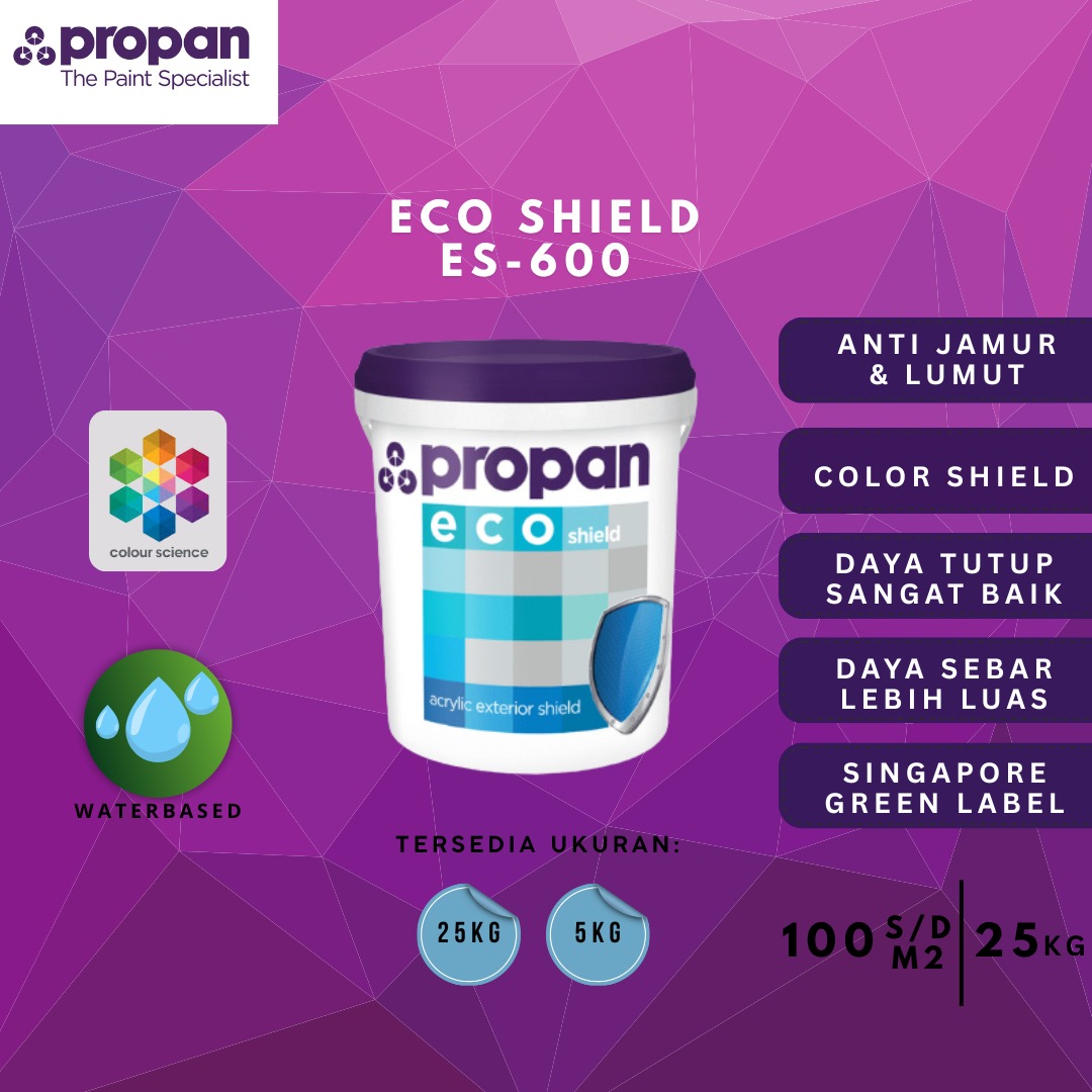 Propan Eco Shield E600 – Cat Eksterior Tahan Cuaca & Ramah Lingkungan